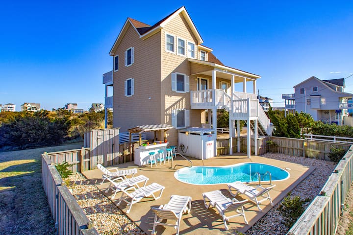 Bright 5br Oceanview | Private Pool | Hot Tub - Rodanthe, NC