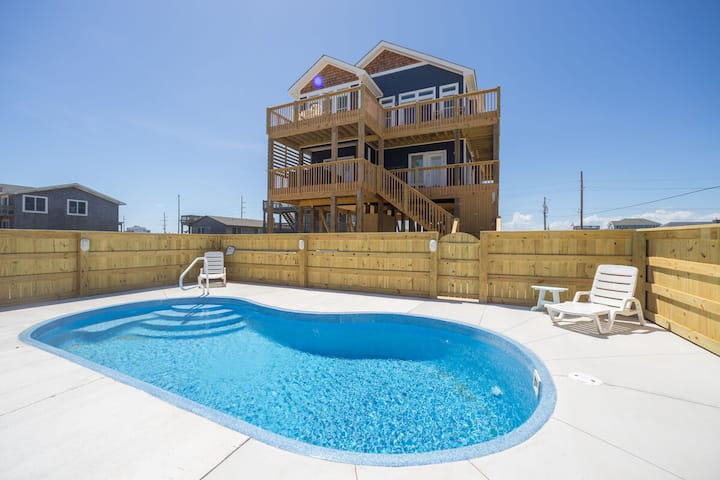 Idyllic 4br Oceanfront Dog Friendly | Pool - Rodanthe, NC