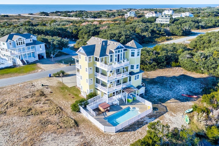 7br Lakefront | Dog Friendly | Pool | Hot Tub - Avon, NC