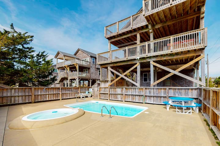 4br Ocean-view With Pool, Deck, &Amp; W/d - Hatteras, NC