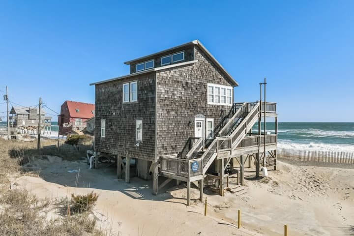 4br Oceanfront | Dog Friendly | Deck | Fast Wifi - Rodanthe, NC