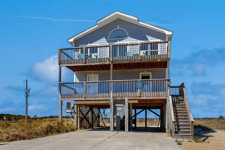 4br Dog-friendly Beachfront Home W/ Large Decks - Rodanthe, NC
