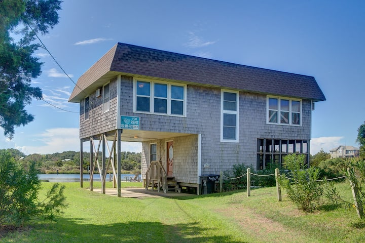 Oyster Cove 341: Cove-front, Rooftop Deck W/views - Avon, NC
