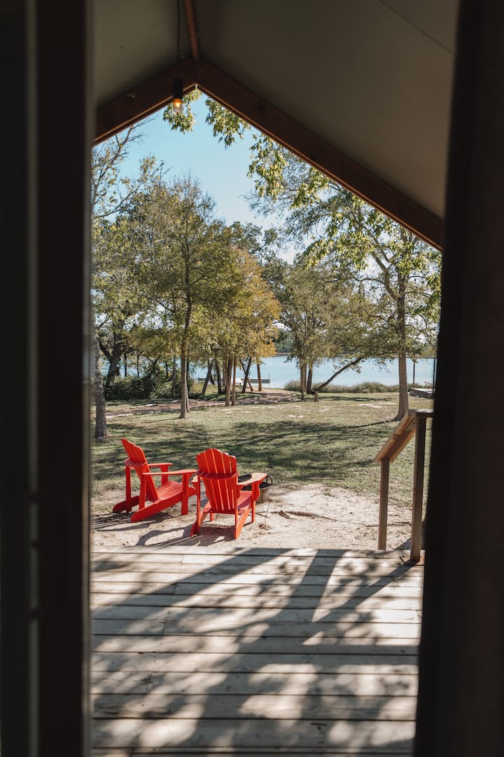 Lakefront Glamping Safari Tent #6: The Mustang - Bastrop, TX