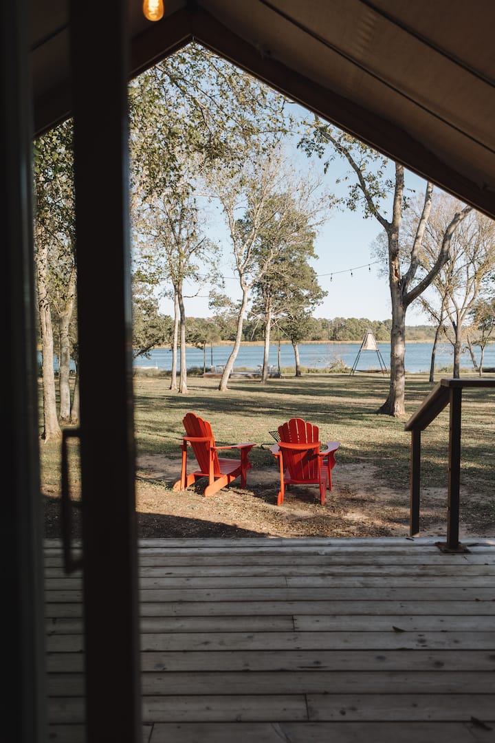 Lakefront Glamping Safari Tent #5: The Hummingbird - Bastrop, TX