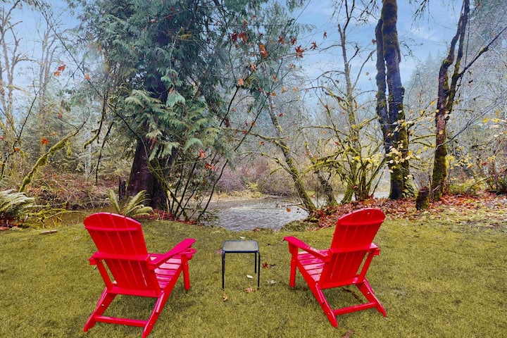 2br+loft Riverfront-gas Grill-wood Stove-big Yard - Twanoh State Park, Union