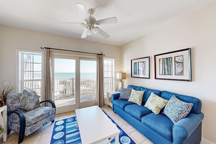 Darling 2br Oceanfront | Balcony | Pool - Hatteras, NC
