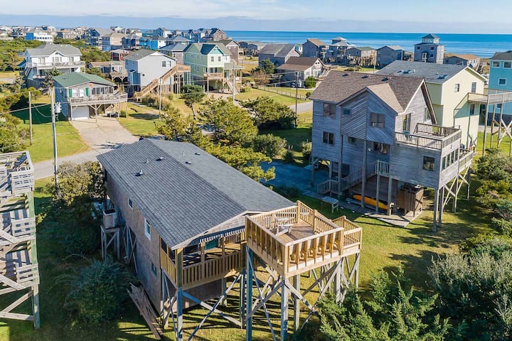 Warm 3br Oceanview | Balcony | W/d - Hatteras, NC