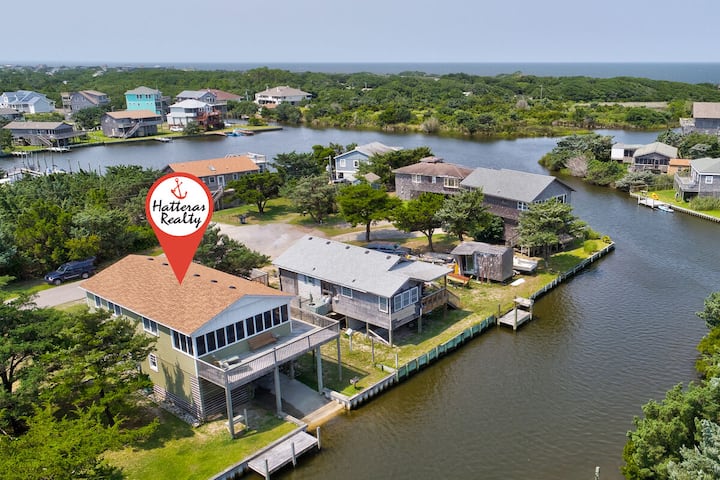 Reel Paradise:steps From Canal W/screened-in Porch - Outer Banks, NC