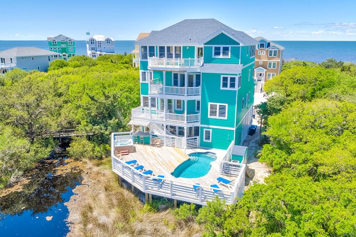 7br Lakeview | Pool | Hot Tub | Elevator - Outer Banks, NC
