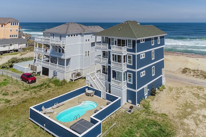 5br Oceanfront | Private Pool | Hot Tub - Rodanthe, NC