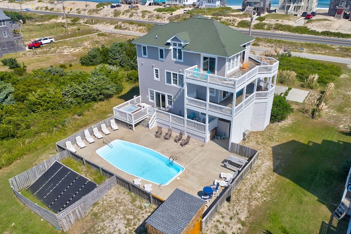 6br Oceanview | Pool | Hot Tub | Balcony - Rodanthe, NC