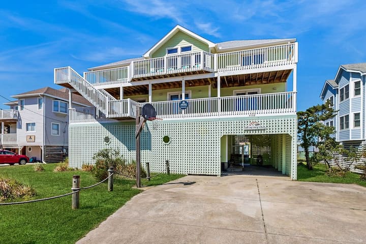 Large 6br Oceanview | Pool | Hot Tub | Deck - Avon, NC