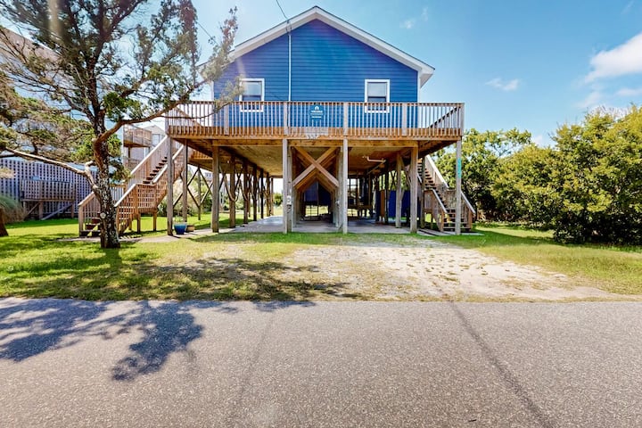 4br Home Near Beach With Hot Tub, Deck, Evc, W/d - Hatteras, NC