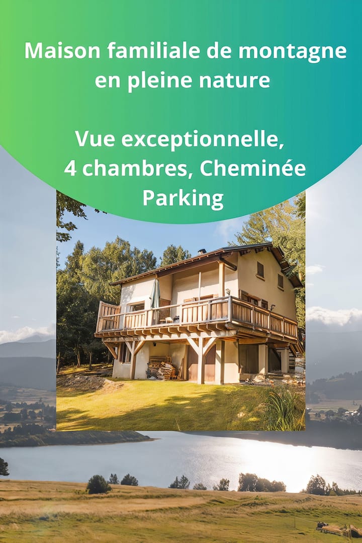Caza Audelou*chalet T5*vue Lac Montagne* Parking* - Puyvalador