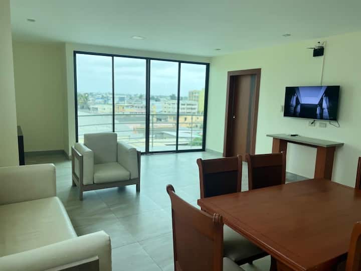 Dept. Moderno A Unos Pasos Del Malecón De Salinas - Salinas