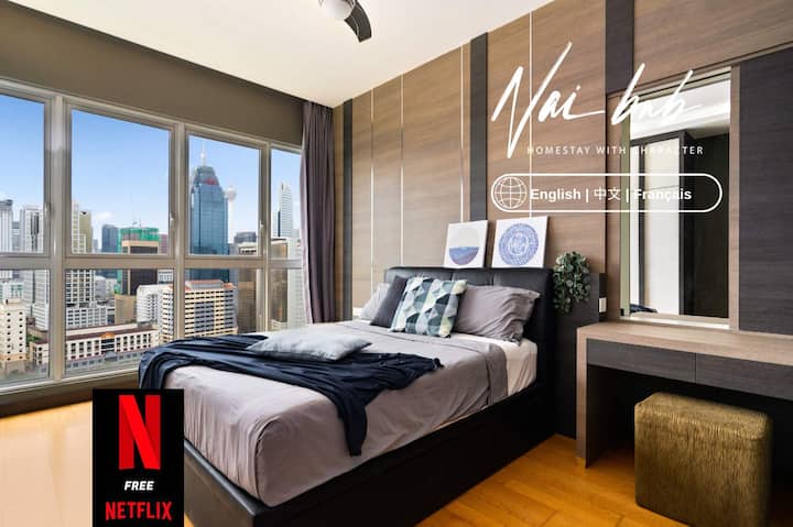 Skyline Escape With Epic Balcony Views - Kuala Lumpur