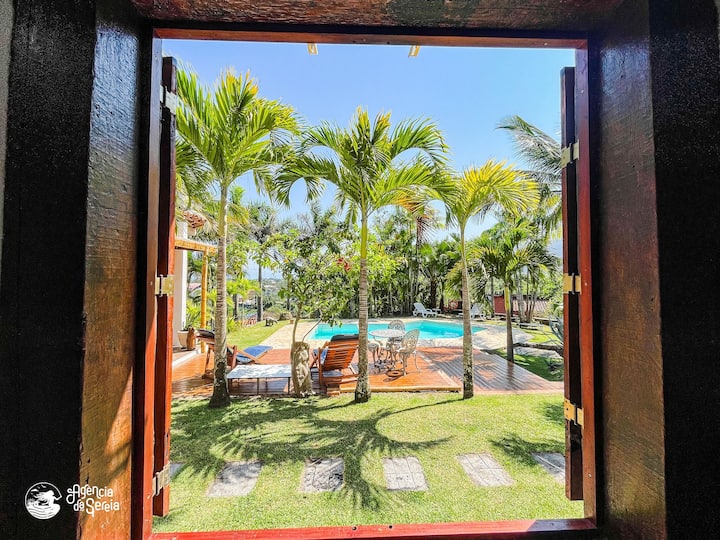 Casa Aconchegante C Piscina, Churrasq E áRea Verde - Ilhabela