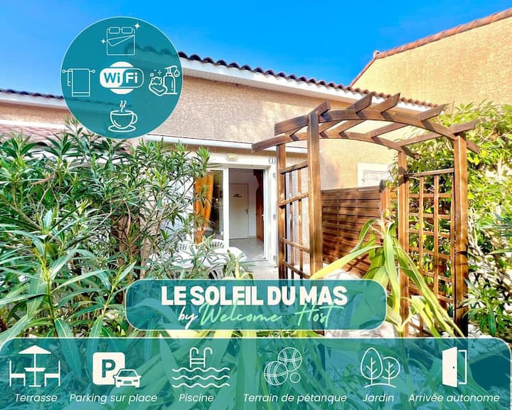 Le Soleil Du Mas, 2 Pers Piscine à Calvisson - Calvisson