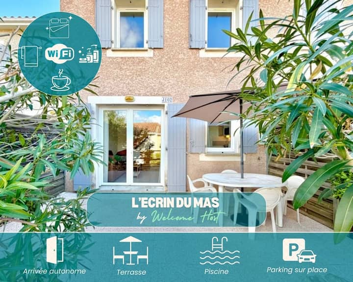 L'écrin Du Mas, 4 Pers Piscine à Calvisson - Lunel