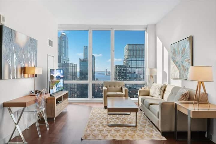 Cozy 2delxbr W. Stocked Kitchen | Full Gym - Jersey City, NJ
