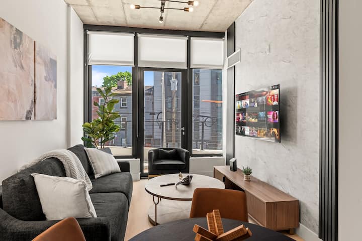 Nolibs Nook | Trendy 1br Retreat For Group Of 4 - Camden, NJ