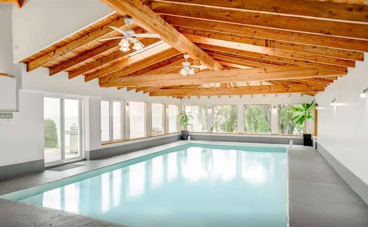 Piscine Intérieur Chauffée | Maison Au Bord Du Lac - Mirabel