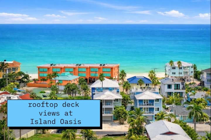 Rooftop Deck Panoramic Views | 3 Min Walk To Beach - Holmes Beach, FL