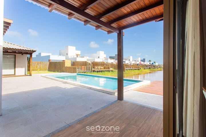 2-suite House By The Lagoon In Maraú Cdl0008 - Brazília