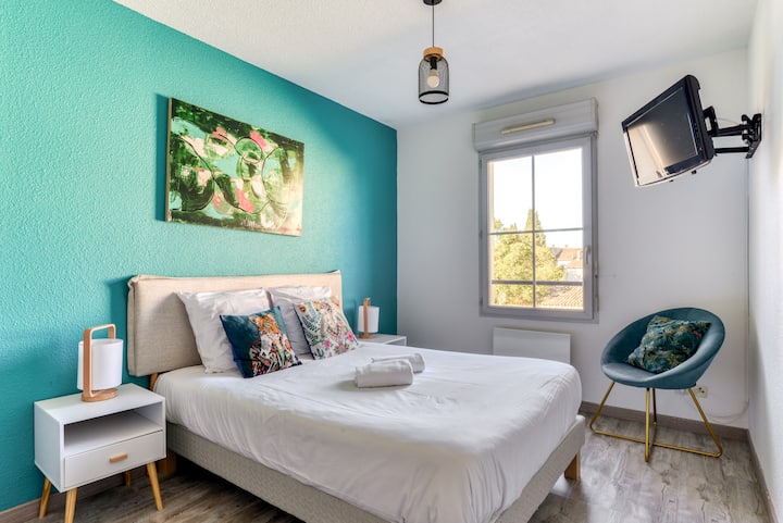 Ô Capucin - Nouveau - Parking Privatif & Terrasse - Carcassonne