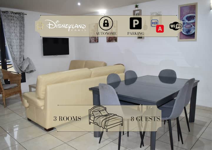 Lorely Home's - Disneyland 14 Min - Free Parking - Bussy-Saint-Georges