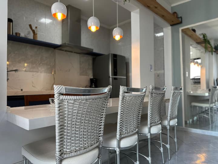 Ocian | Vista Mar + Conforto + Vaga - Praia Grande