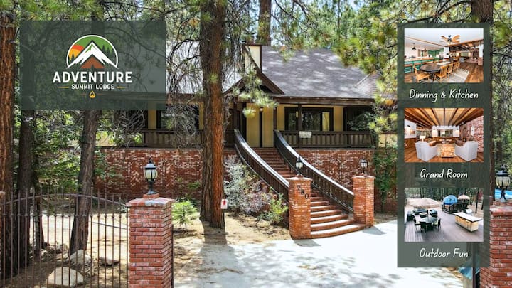 7bd Cabin-hot Tub-game Room-pickle Ball-tiki Bar - Big Bear Lake, CA