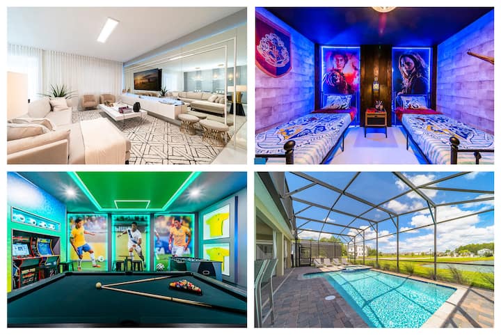 Themed 9br Retreat, Pool & Soccer Fun - Kissimmee, FL