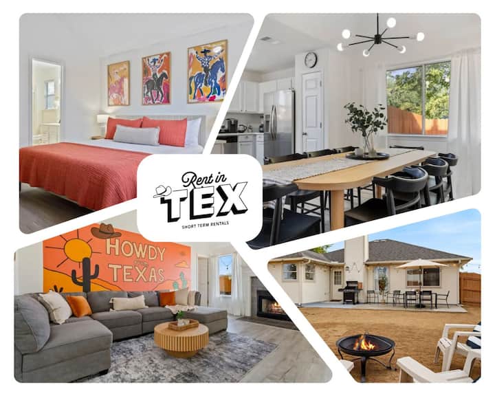 Texas Getaway W/ Fire Pit, Grill & Ping-pong - Leander, TX