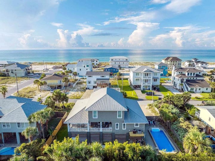 5 Bed - Gulf View Home With Private Pool! - Gulf Breeze, FL