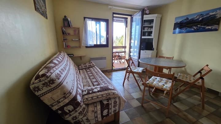 Studio Avec Vue Imprenable Sur Serre Chevalier - Briançon