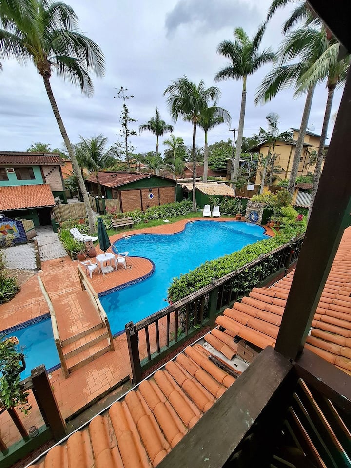 Maresias: Rustic Loft With Pool And Bbq - São Sebastião