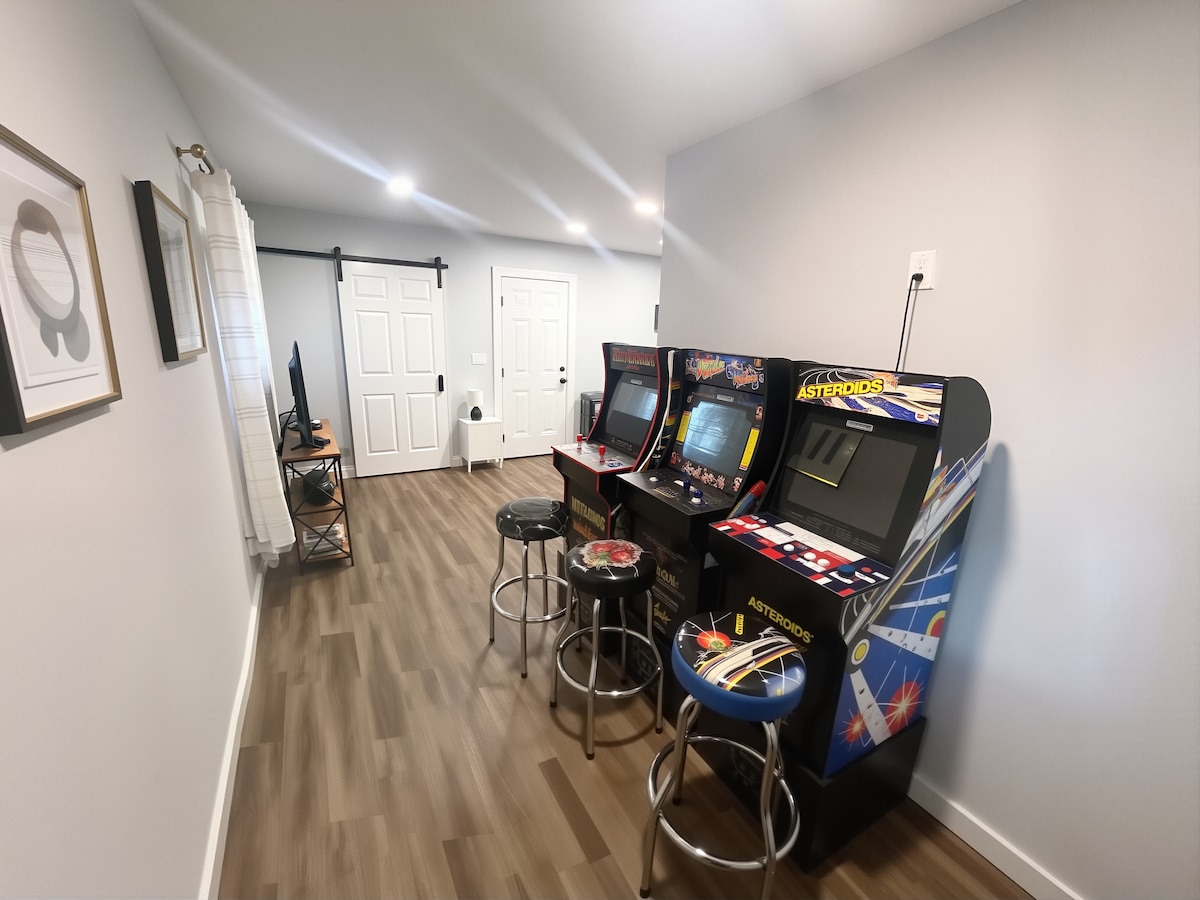 North Charleston Comfort : piscine + salle de jeux d'arcade ! - Airbnb