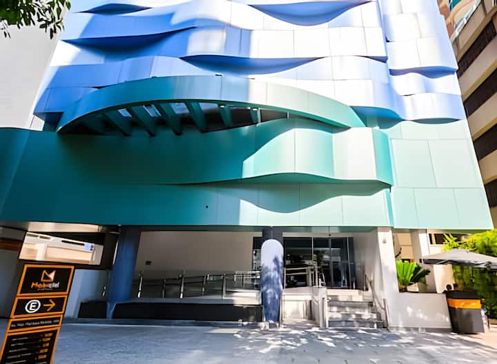 Stay Inn Vista Mar Parcial Com Piscina E Na Praia - Santos