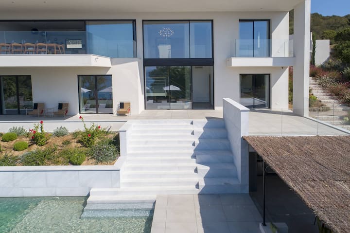 Villa Alba-4 Chambres, Piscine Chauffée, Vue Mer P - Ajaccio