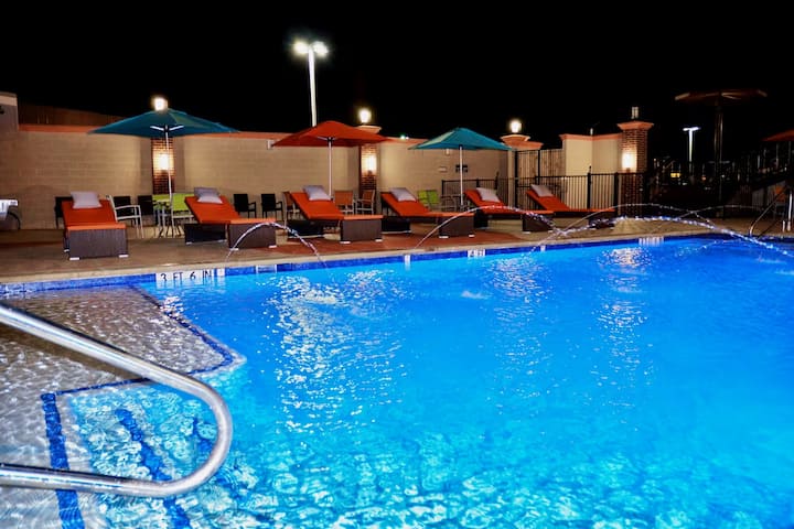 2 Double Beds | Lux Hotel & Spa | Near Six Flags - Arlington, TX