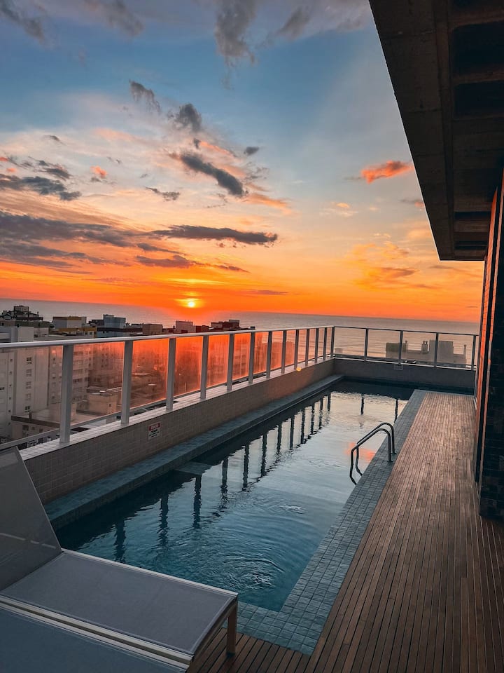 Dream Apartment-rooftop, Pool, Mountain & Sea View - Capão da Canoa