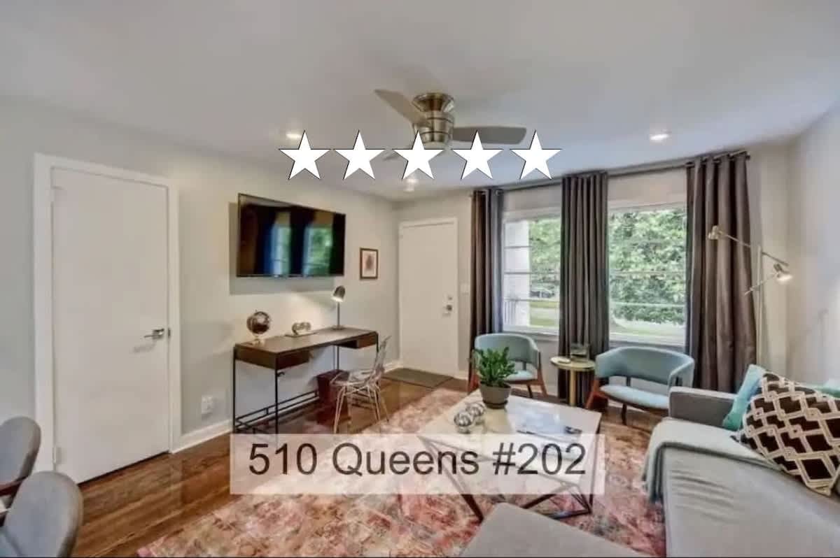 Trendy Myers Park 1BR King Condo | Queens Rd - Airbnb