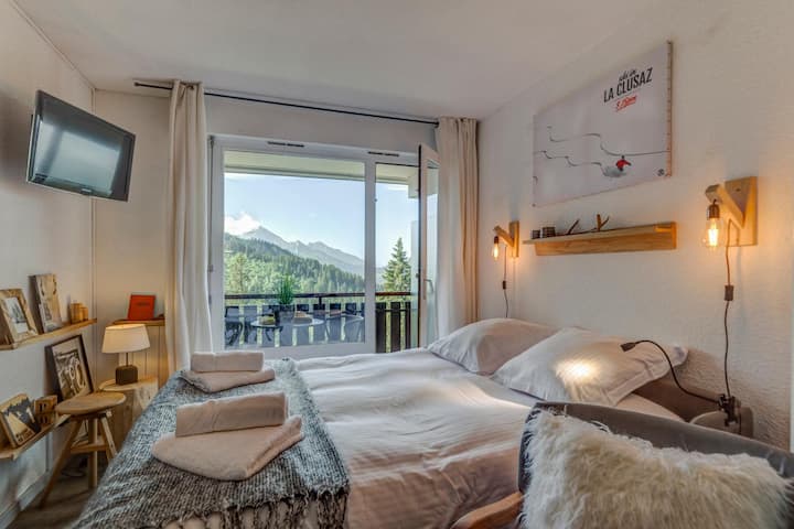 Slow Chalet Des Bois 3min à Pied Des Pistes De Ski - Manigod