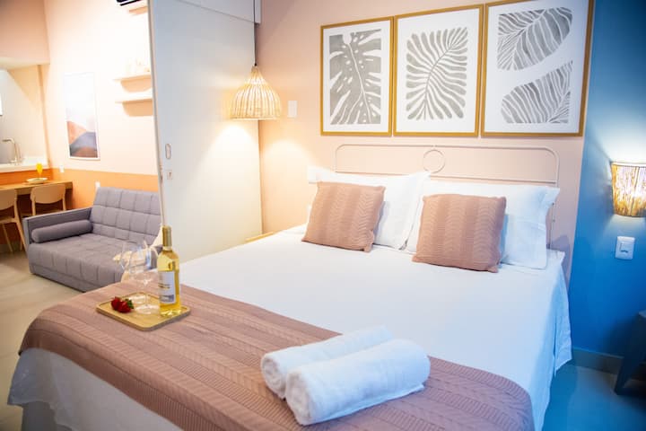 Quarto E Sala Recém Reformado A 290m Da Praia! - Ipanema