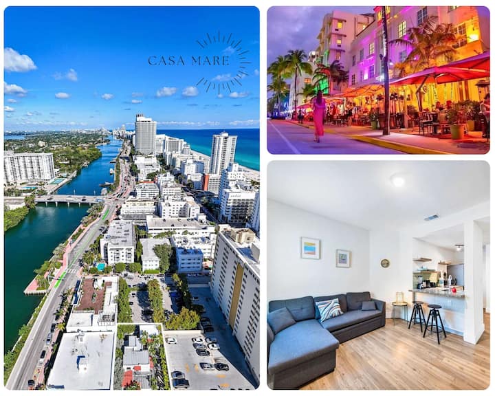 One Block From The Beach  + Free Parking - Miami Beach