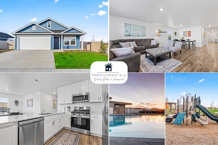 New 4br By Ford Center • Pool Access + Fenced Yard - Nampa, ID
