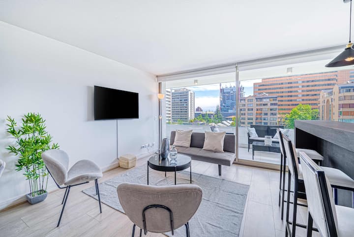 Nordic Home - 2br, Parking, Wifi & Shopping Mall - Las Condes