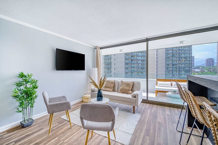 Brisa Capital 2br - Wifi, Parking & Shopping - Las Condes